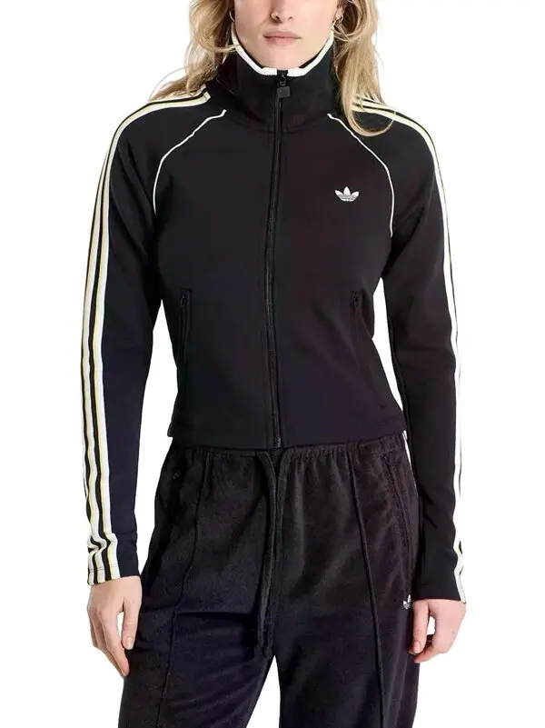 Adidas Slim Zip-up Sweater - Black
