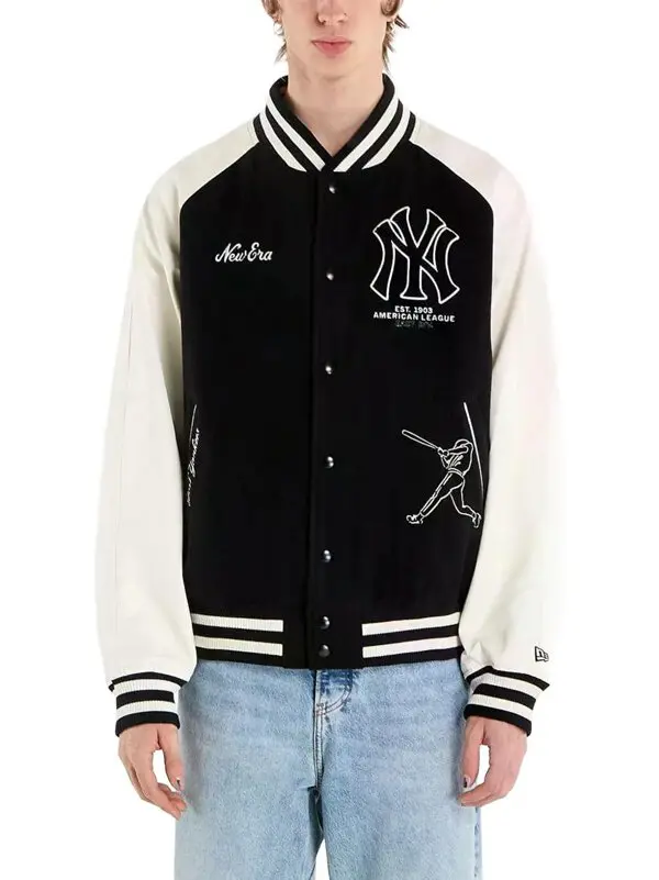 New Era New York Yankees Varsity Jacket - Black