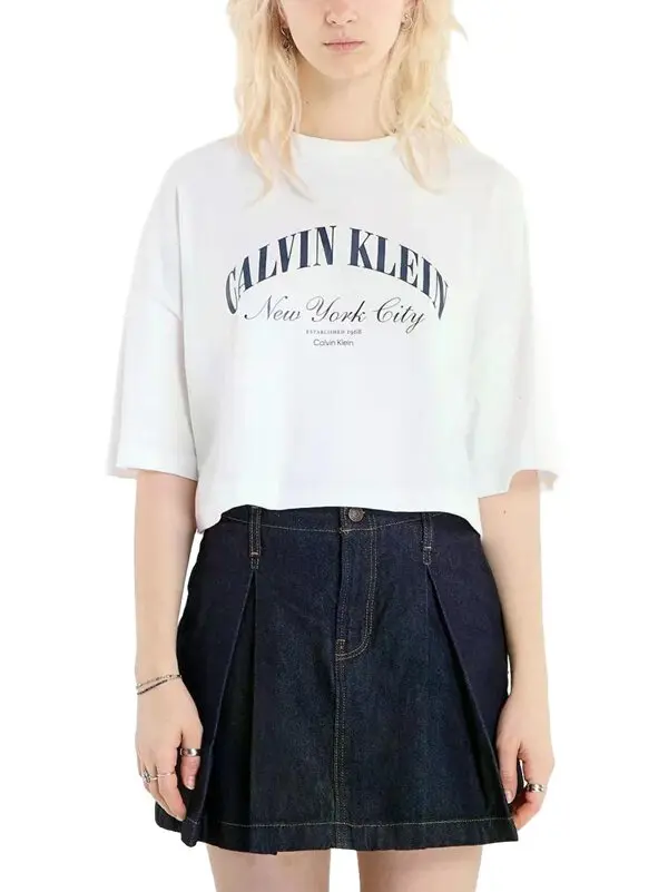 Calvin Klein Cropped T-shirt - White