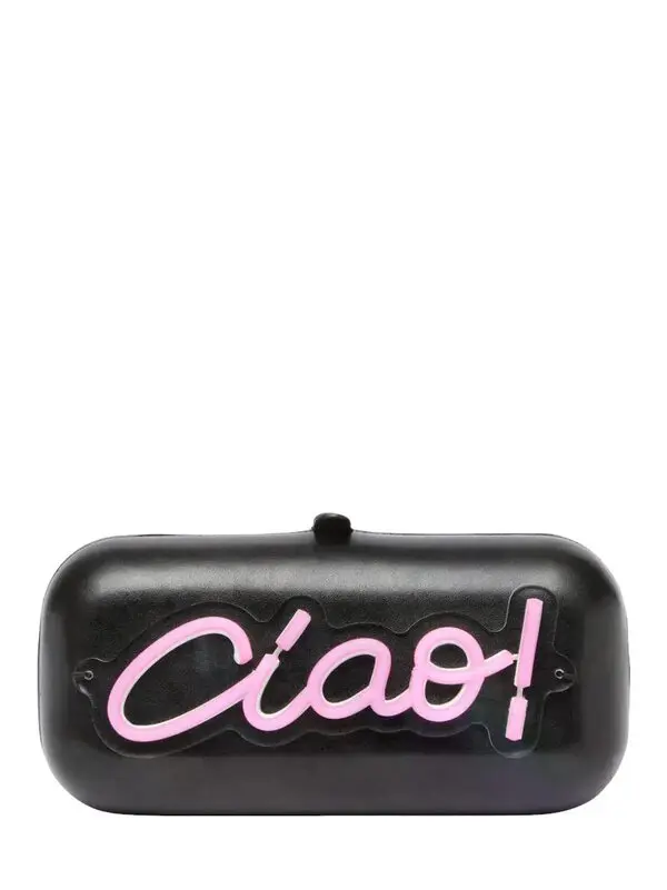 Moschino Embellished Clutch - Black