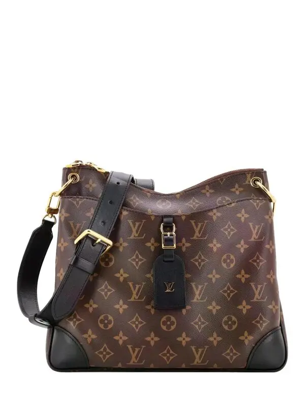 LOUIS VUITTON Odeon Nm Handbag Monogram Canvas - Black