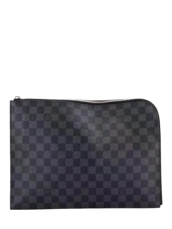 LOUIS VUITTON Pochette Jour Damier Graphite Gm Clutch - Black