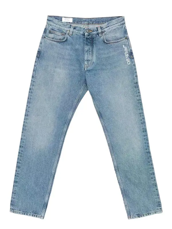 Off-White Half Arrow Tapered Jeans - Blue