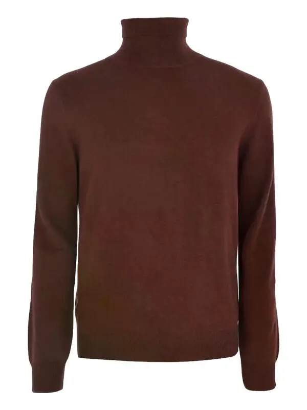 Corneliani Turtleneck Knit Shirt - Brown