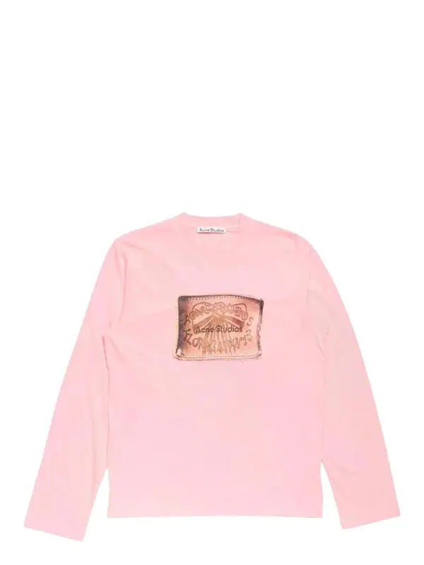 Acne Studios Graphic Long-sleeve T-shirt - Pink