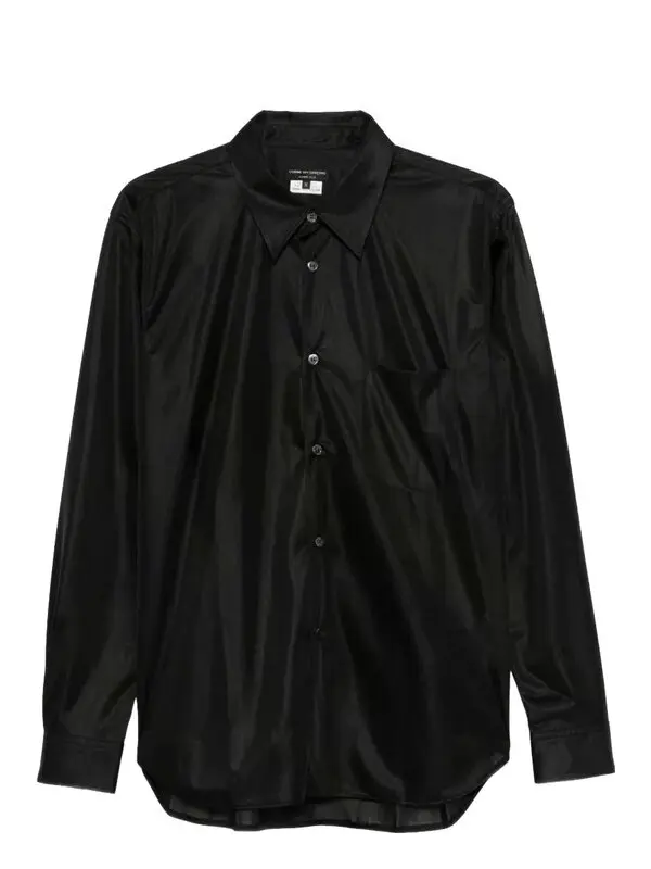Comme Des Garçons Chest-pocket Shirt - Black