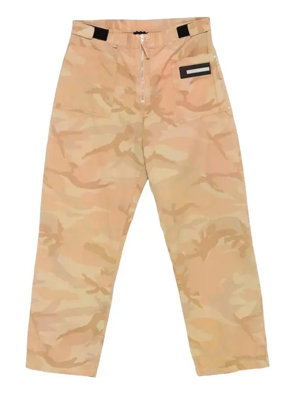 Aries Camouflage Straight Trousers - Neutrals