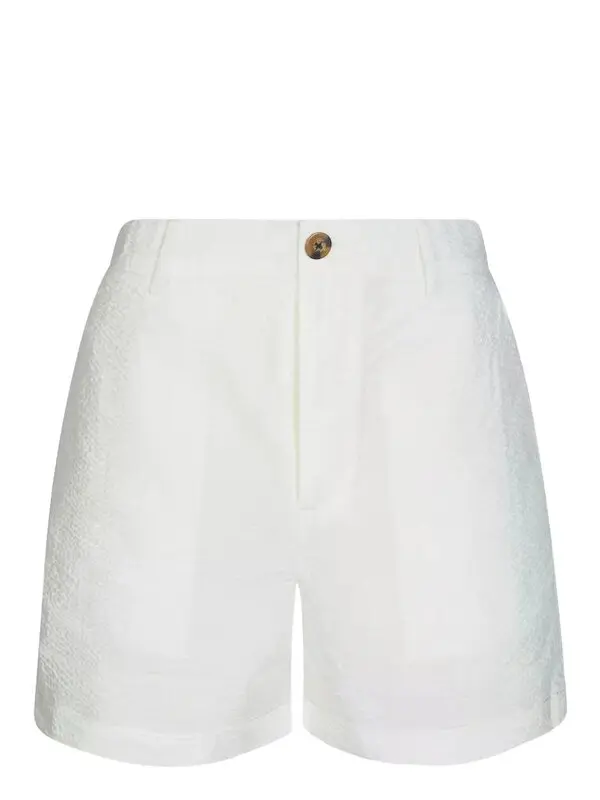 SUN 68 Logo-embroidered Shorts - White