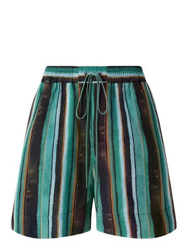 Pinko Striped Shorts - Blue