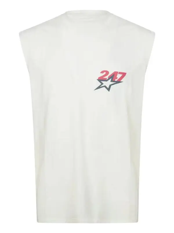 REPRESENT Team 247 Star Tank Top - Neutrals