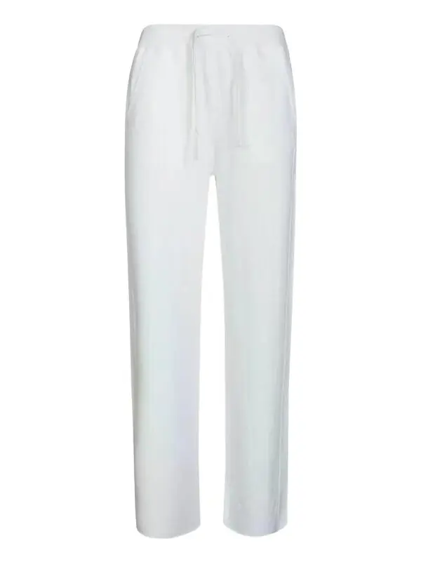 DONDUP Cotton Drawstring Track Pants - White
