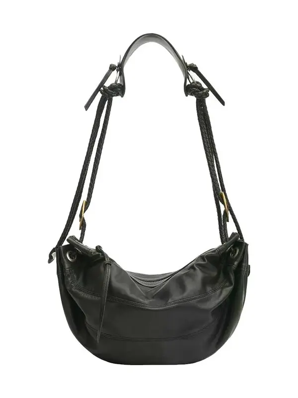 Isabel Marant Maia Leather Shoulder Bag - Black