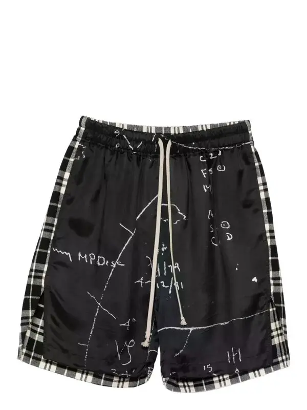 Rick Owens Graphic-print Shorts - Black