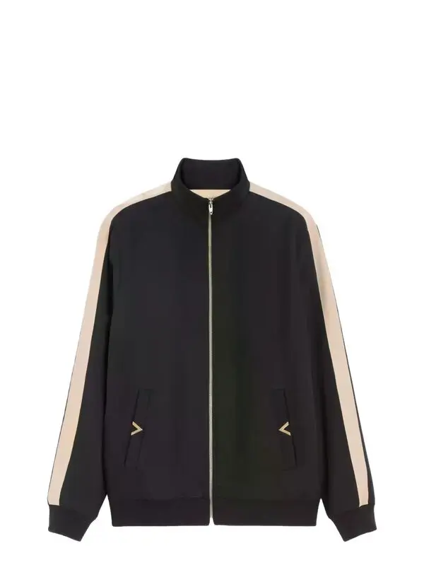 Valentino Garavani Nylon Sweatshirt With Vgold Detailing - Black