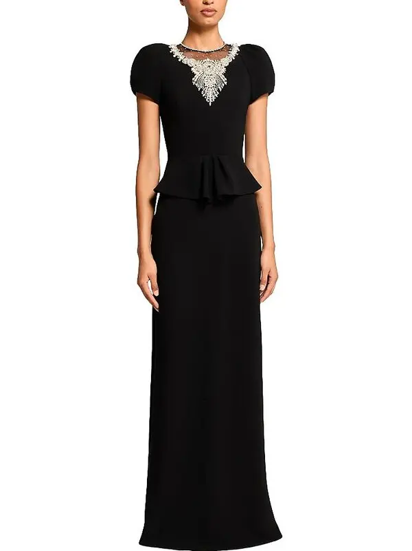 Jenny Packham Nocturne Maxi Dress - Liquorice