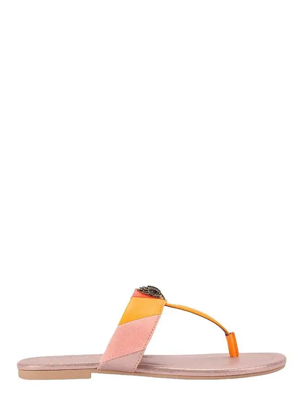Kurt Geiger Kensington T-bar Sandals - Open Pink