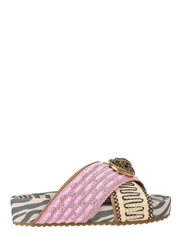 Kurt Geiger Chelsea Crisscross Sandals - Open Pink