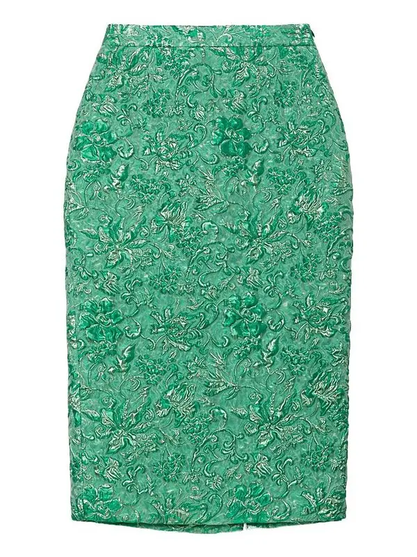 WILLY CHAVARRIA Woven Skirt - Uniform Green