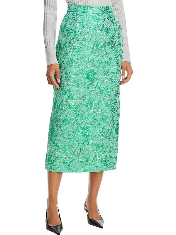 WILLY CHAVARRIA Woven Skirt - Uniform Green