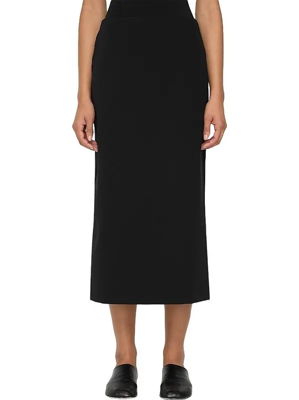 Lafayette 148 New York Straight Midi Skirt - Black