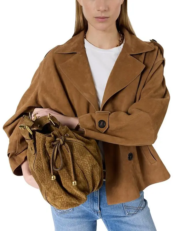 Gerard Darel Tamy Suede Jacket - Straw