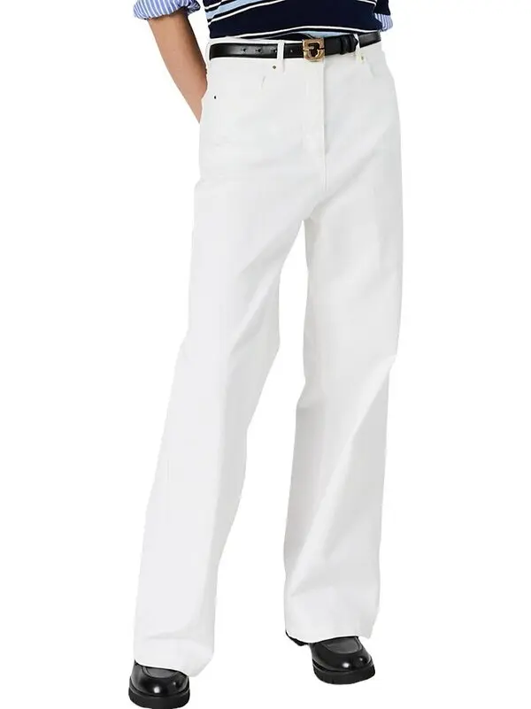 Gerard Darel Aelina High-rise Straight Jeans - White
