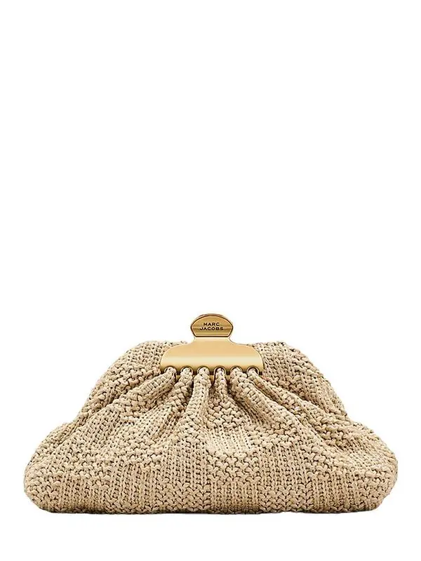 Marc Jacobs The Summer Glam Small Woven Clutch - Natural