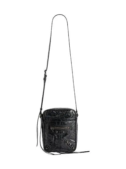 Balenciaga Le City Vertical Crossbody Bag - Black