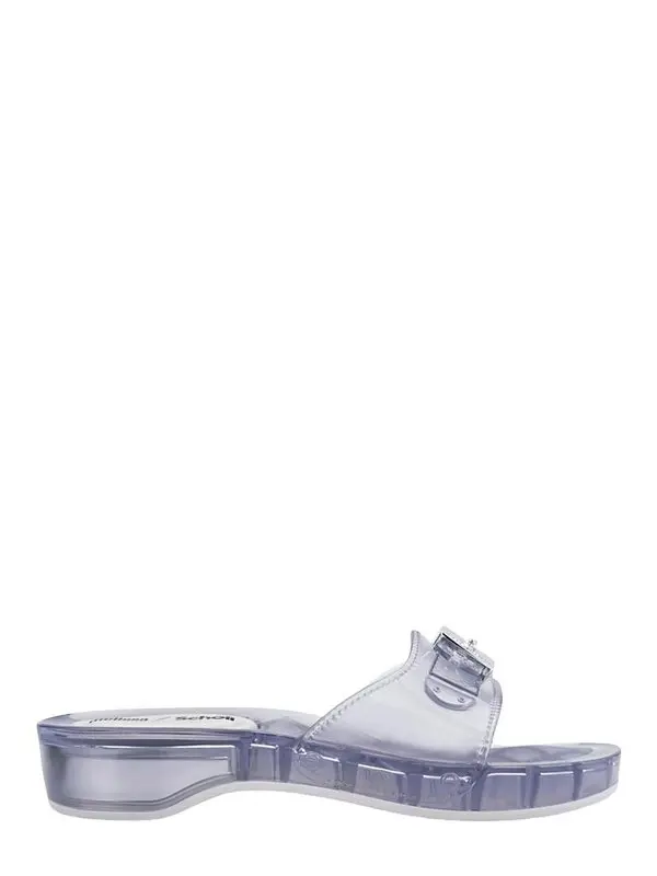Melissa Pescura Heel + Scholl Slides - Clear