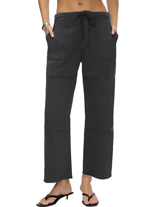 RE/DONE Crop Beach Pants - Washed Black