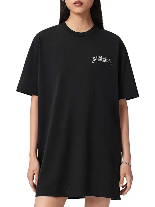 ALLSAINTS Descent Tee Dress - Washed Black