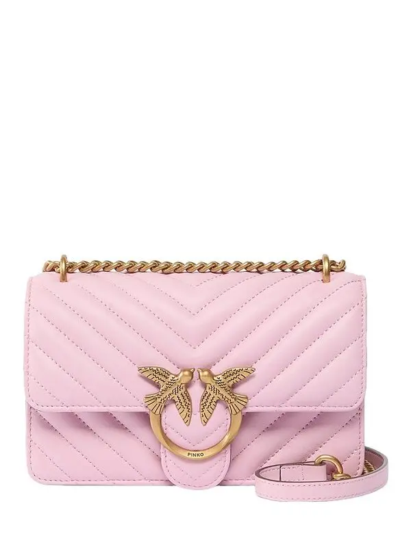 Pinko Love One Mini Leather Crossbody Bag - Pq