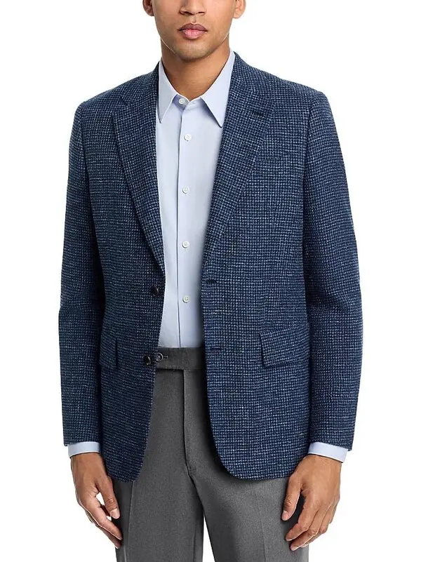 Paul Smith Textured Extra Slim Fit Sport Jacket - Navy