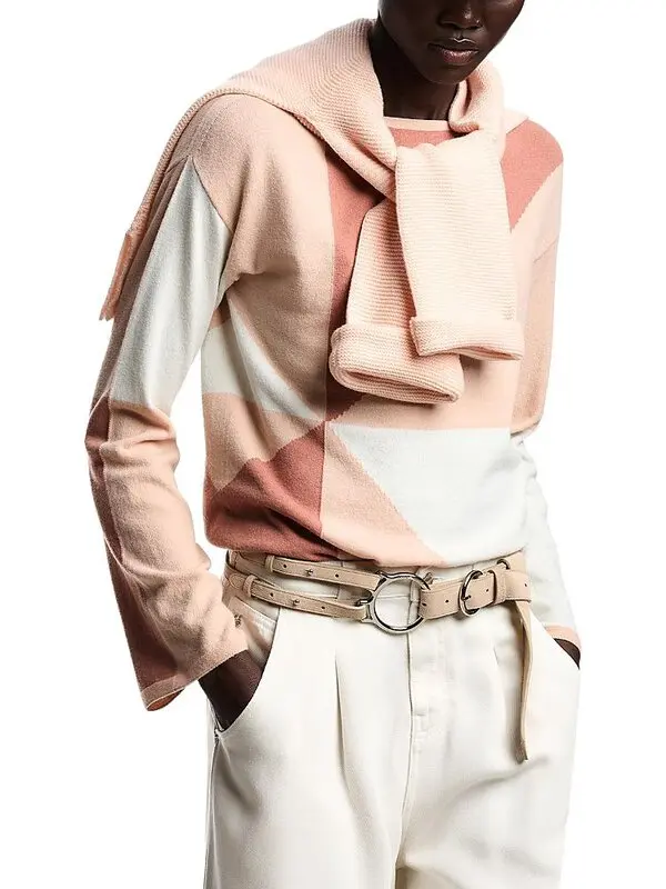 Emporio Armani Barrel Jeans - Solid White