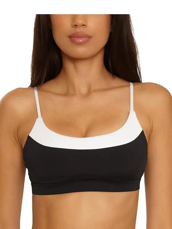BECCA By Rebecca Virtue Sport Mode Bralette Bikini Top - Black