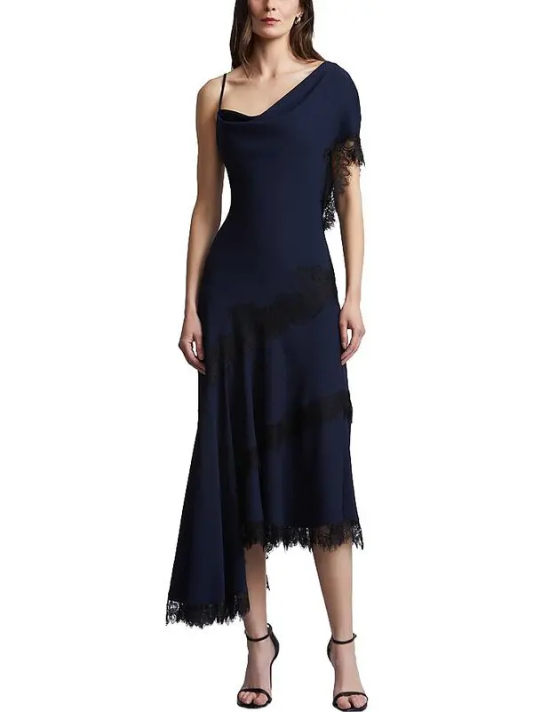 Bcbgmaxazria Calla Lace Trim Dress - Dark Sapphire