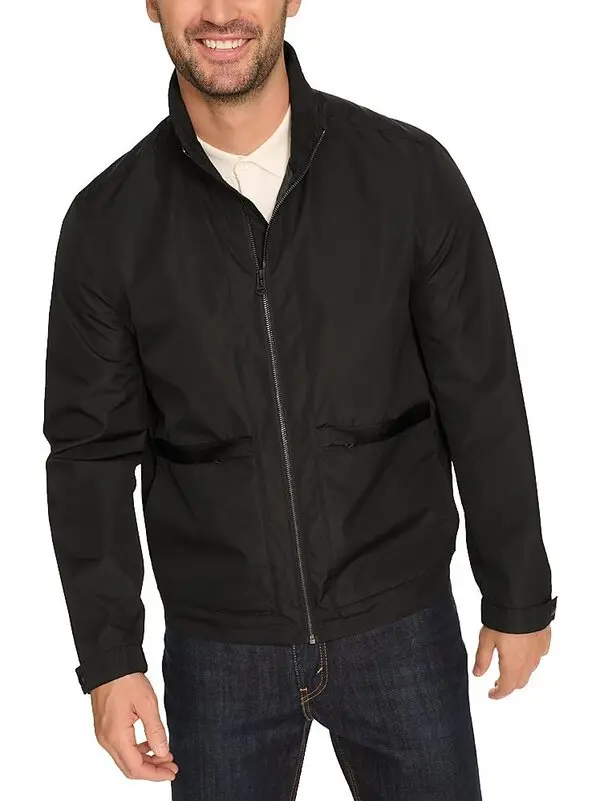 Cole Haan Packable Rain Jacket - Black