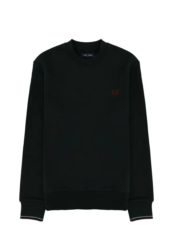 Fred Perry Sweatshirt With Logo - Green