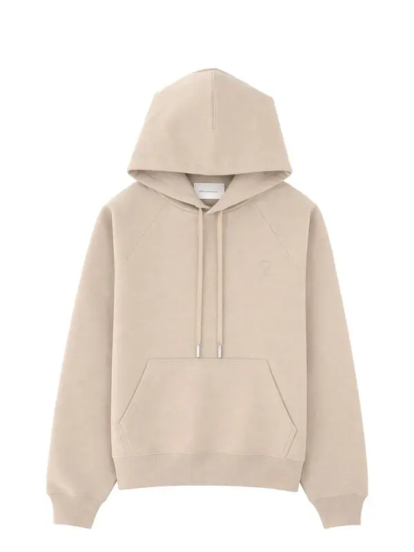 Ami Sweatshirt With Logo - Beige