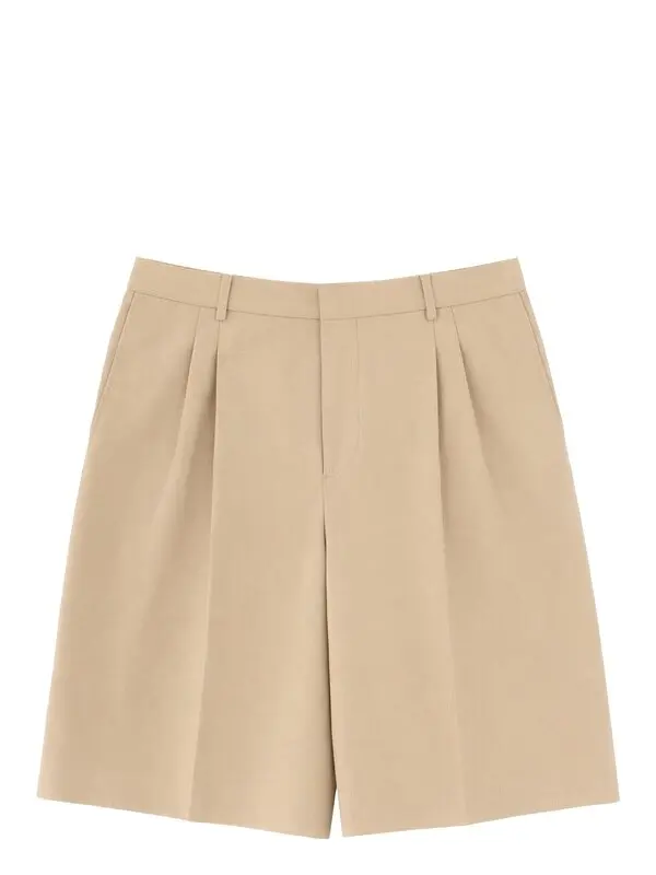 Ami Pleated Shorts - Beige