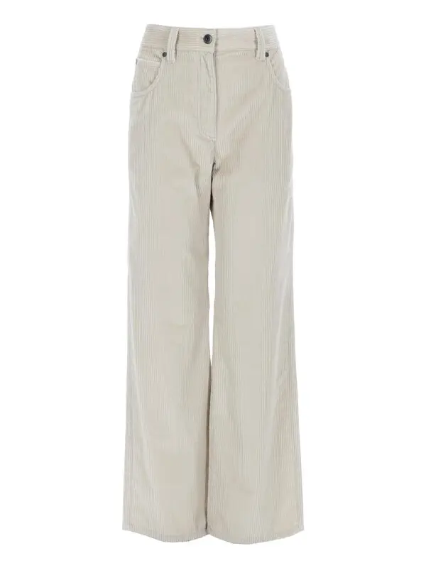 Brunello Cucinelli Corduroy Pants - Ivory