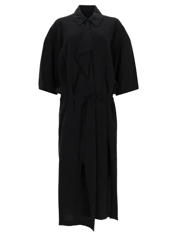 LEMAIRE Asymmetrical Dress - Black