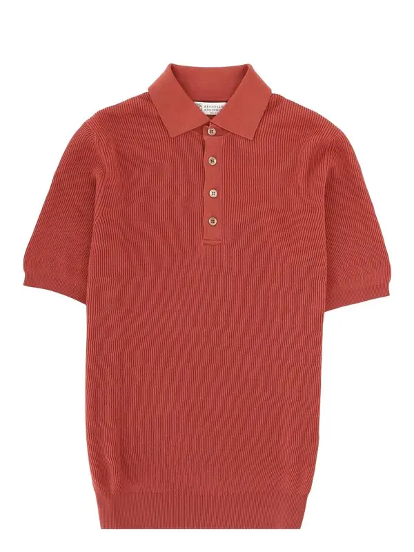 Brunello Cucinelli Cotton Polo - Red