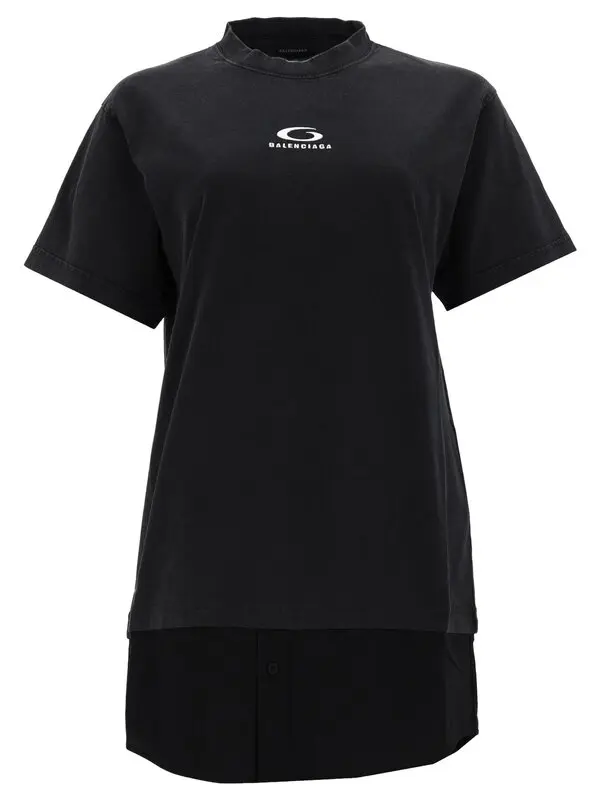 Balenciaga Hybrid Shirt Dress - Black