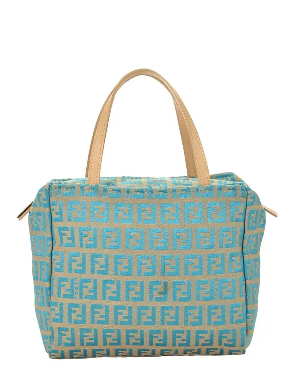 Fendi Zucchino Handbag - Blue