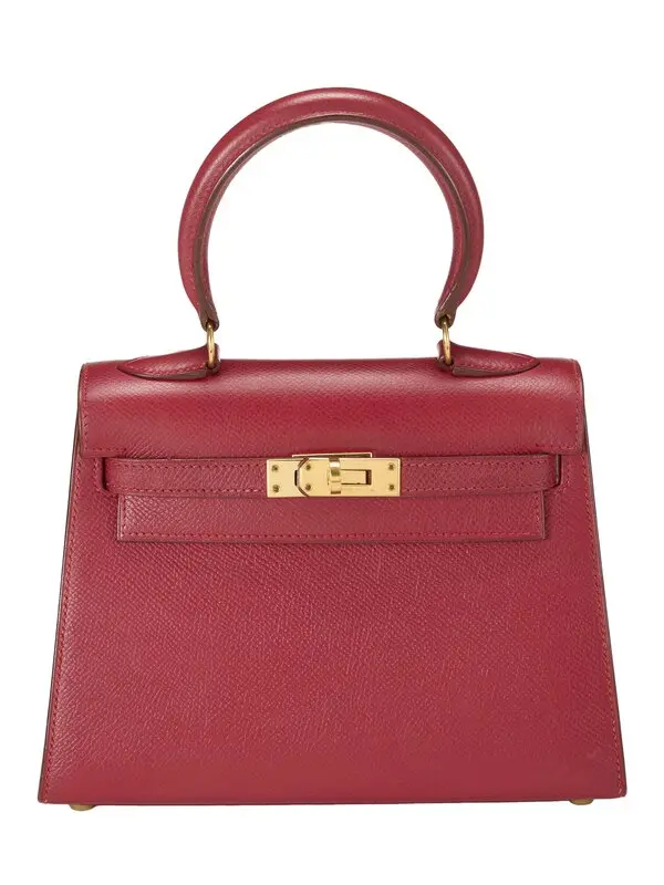 Hermès Courchevel Kelly Sellier 20 - Rouge Vif