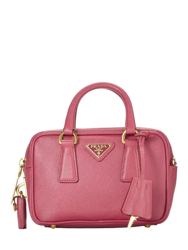 Prada Saffiano Leather Crossbody Bag - Pink