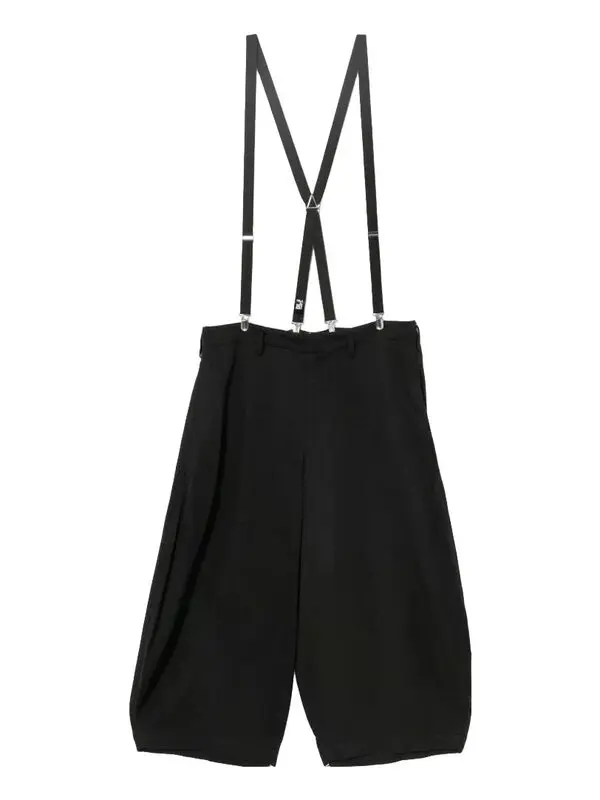 Comme Des Garçons Drop-crotch Suspenders Trousers - Black
