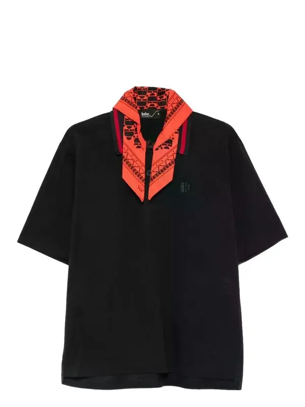 Kolor Bandana-embellishment Polo Shirt - Black