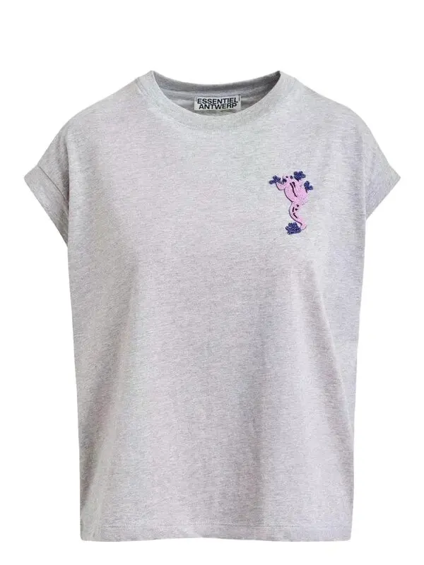 Essentiel Antwerp Bead-embellished Frog Top - Grey
